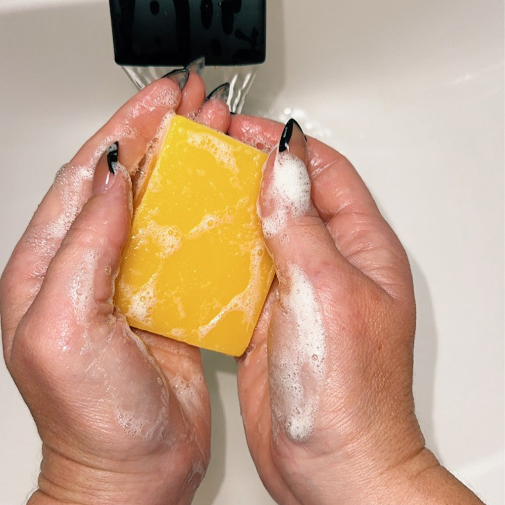lemon turmeric & kojic acid brightening soap – Scentric Glow
